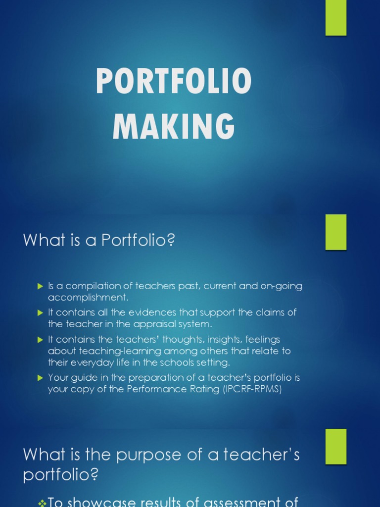 Portfolio | Download Free PDF | Teaching | Educational Psychology