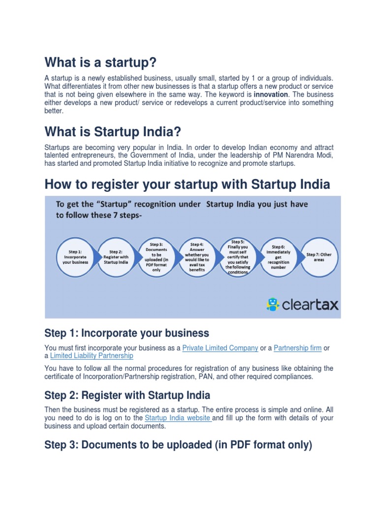 What Is A Startup | PDF | Startup Company | Small Business & Entrepreneurs
