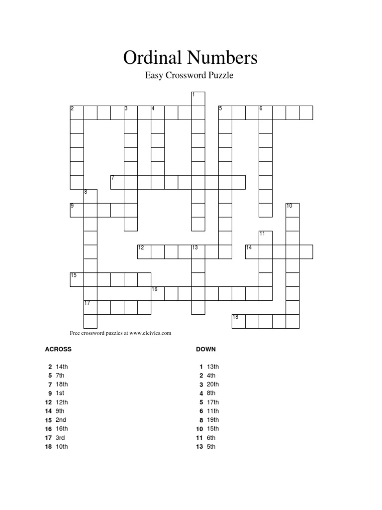 Ordinal Numbers | PDF