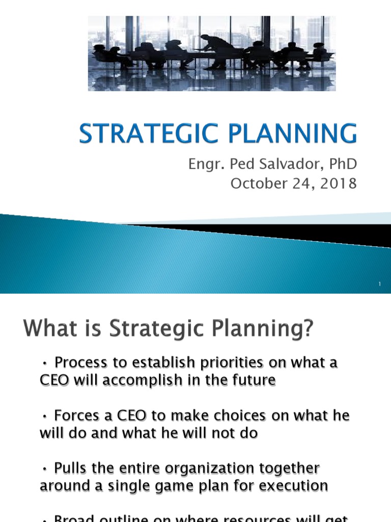Strategic Planning Process | PDF | Goal | Strategic Management