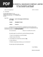 Oriental Insurance Discharge Voucher | PDF