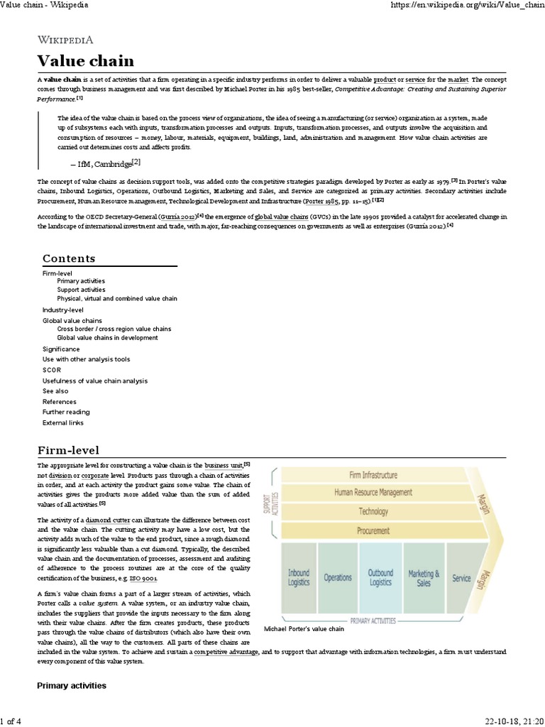 Value Chains | PDF | Value Chain | Economies