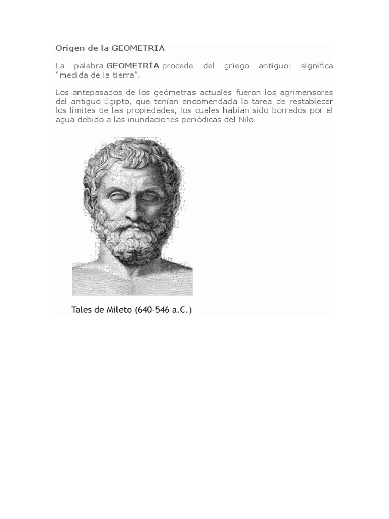 Origen y evolución de la geometría | PDF