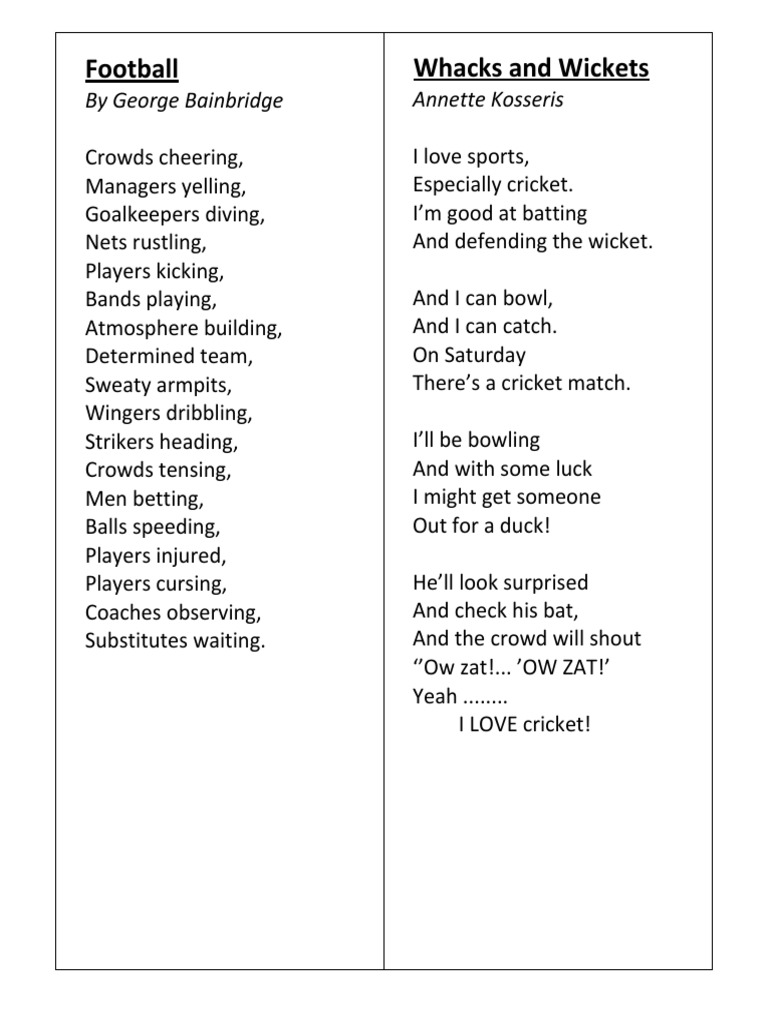 Football Whacks and Wickets: by George Bainbridge Annette Kosseris | PDF