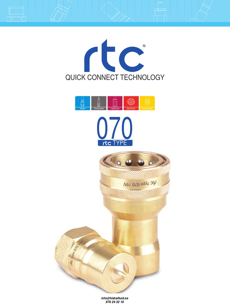 Serie 070 RTC Couplings | PDF | Valve | Building Engineering