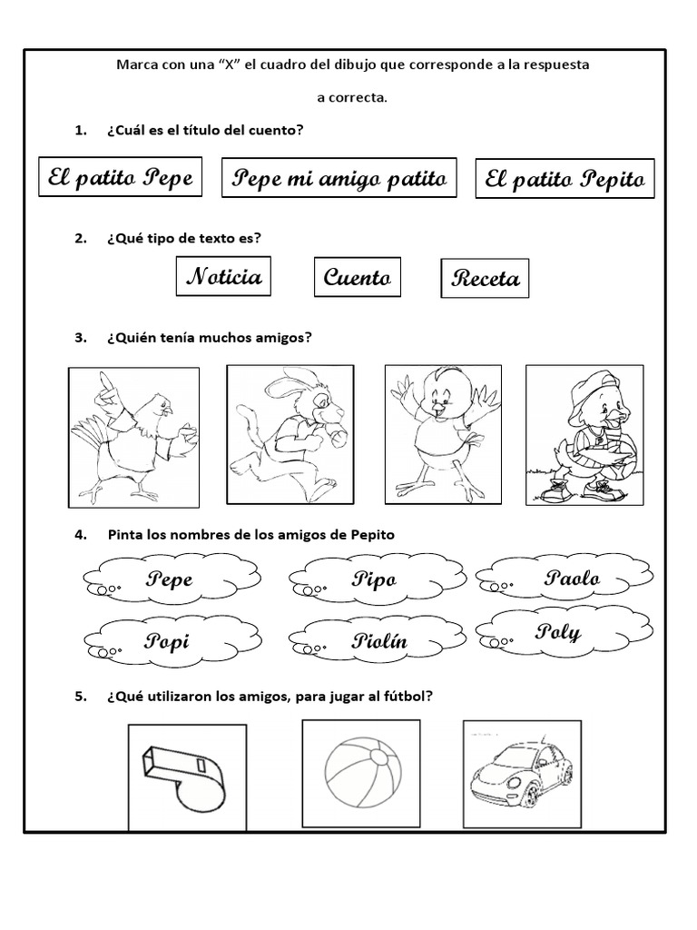 El Patito Pepito Letra P | PDF