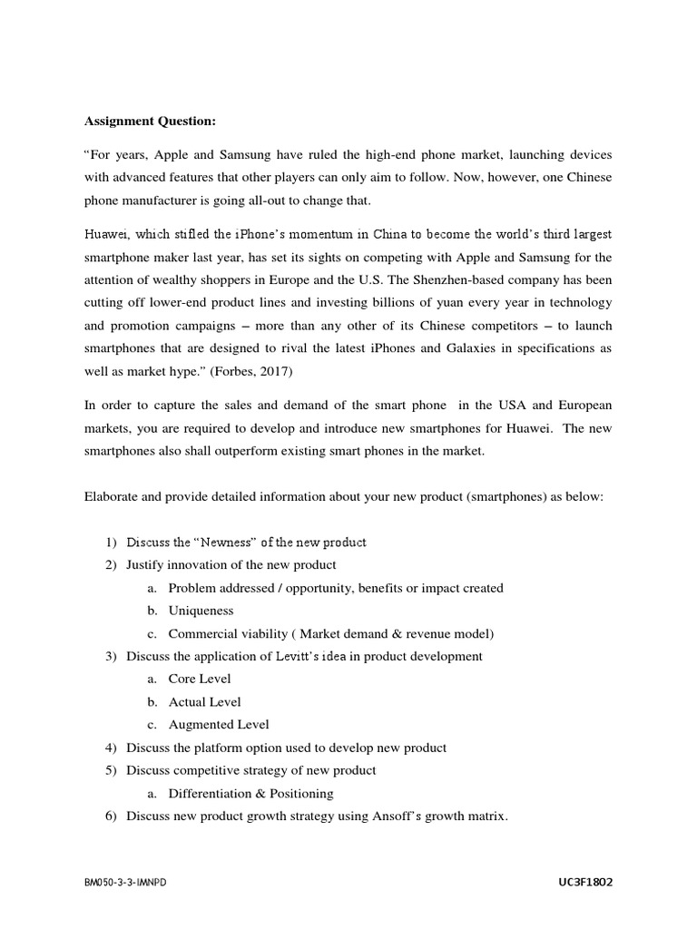 Assignment IMNPD UC3F1802 | PDF | Smartphone | Plagiarism