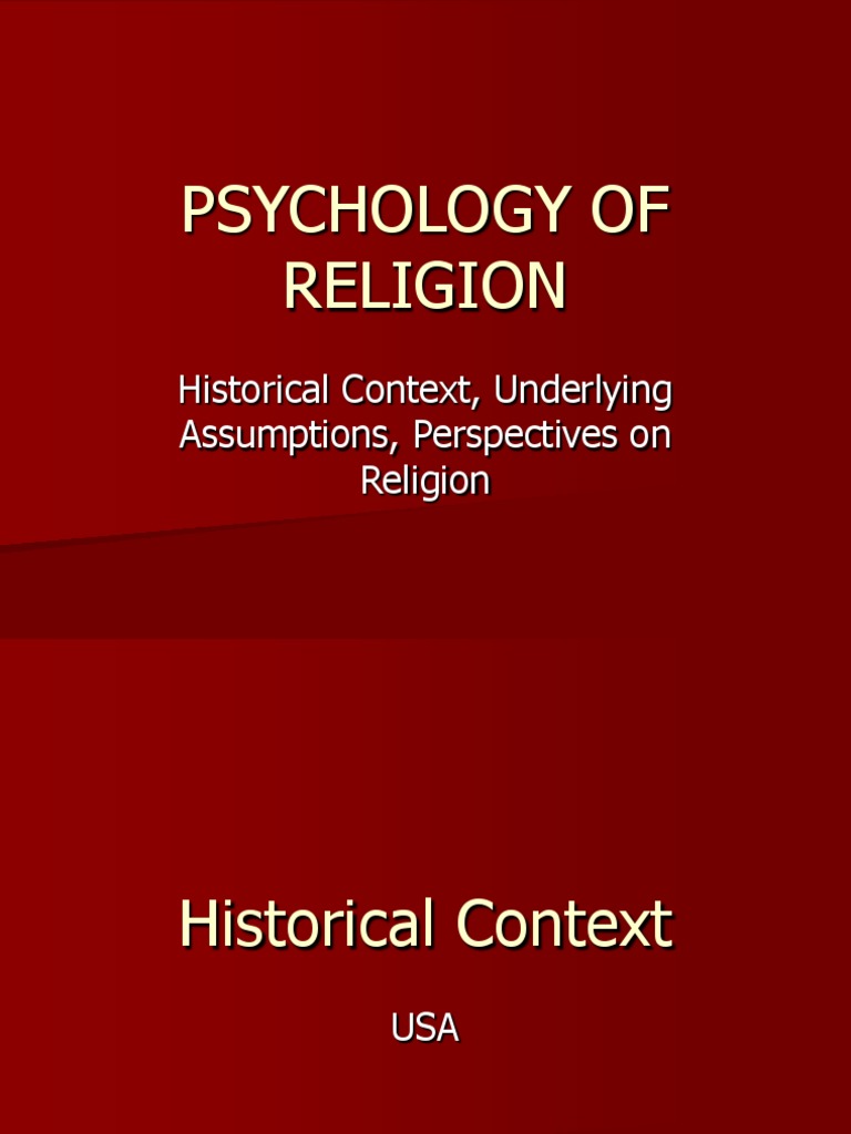 Psychology of Religion | PDF | Psychoanalysis | Sigmund Freud