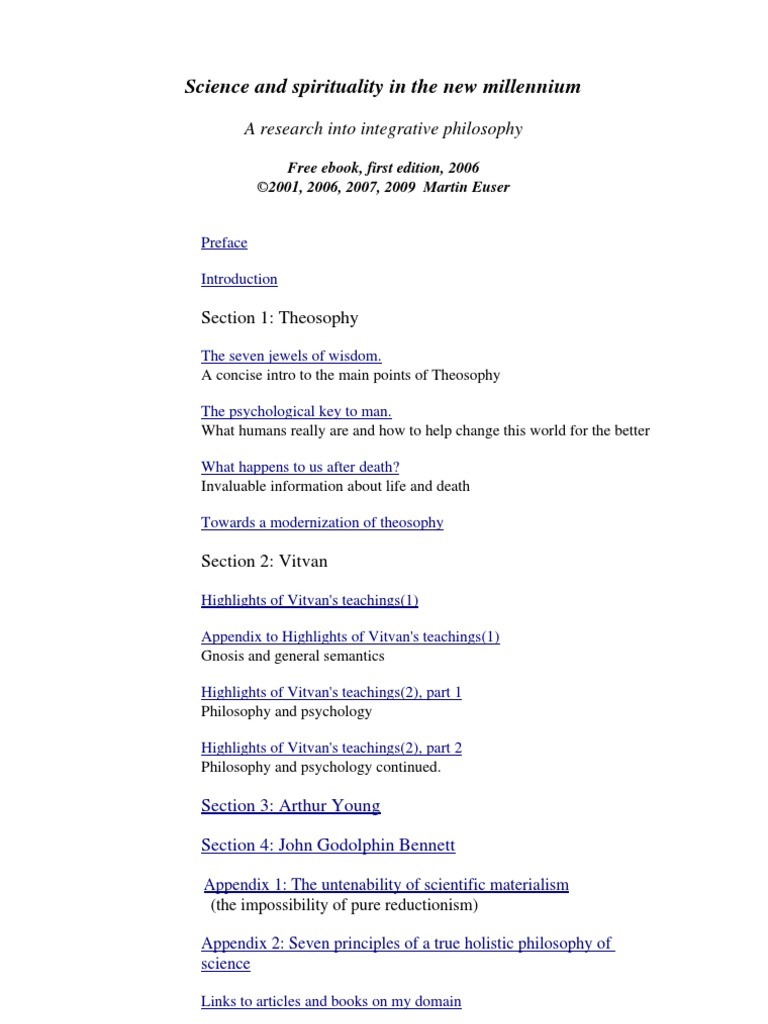 Spirituality and Science - Bridging The Gap | PDF | Science | Western ...