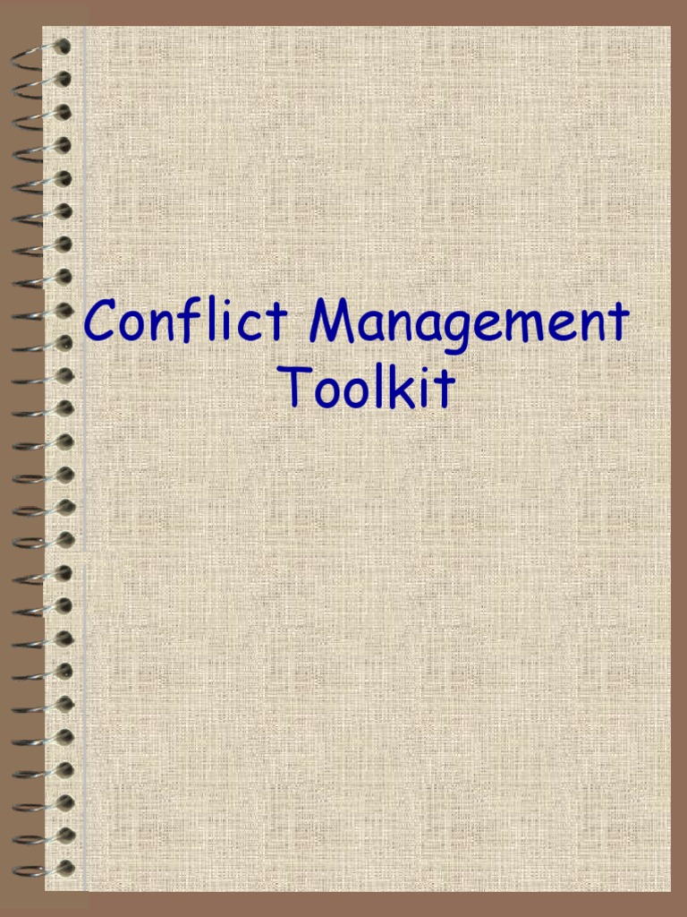 Conflict Toolkit | PDF | Communication | Mediation