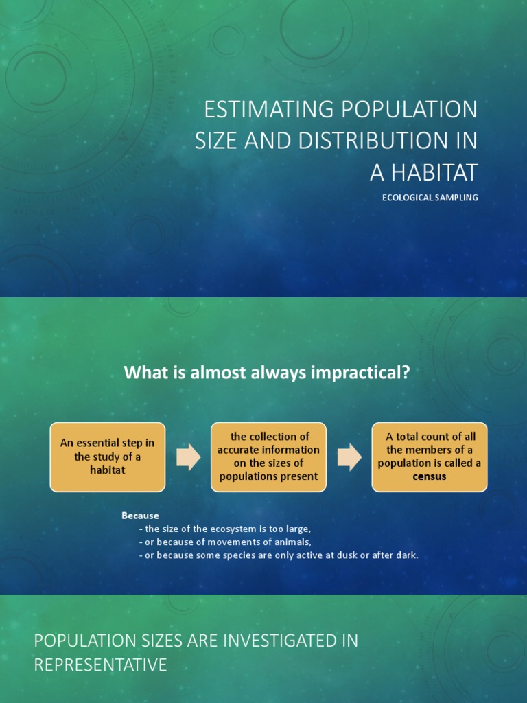Estimating Population Size and Distribution in A Habitat | PDF