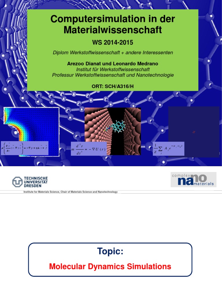 Praktikum 4 18122014 | PDF | Nanotechnology | Molecular Dynamics