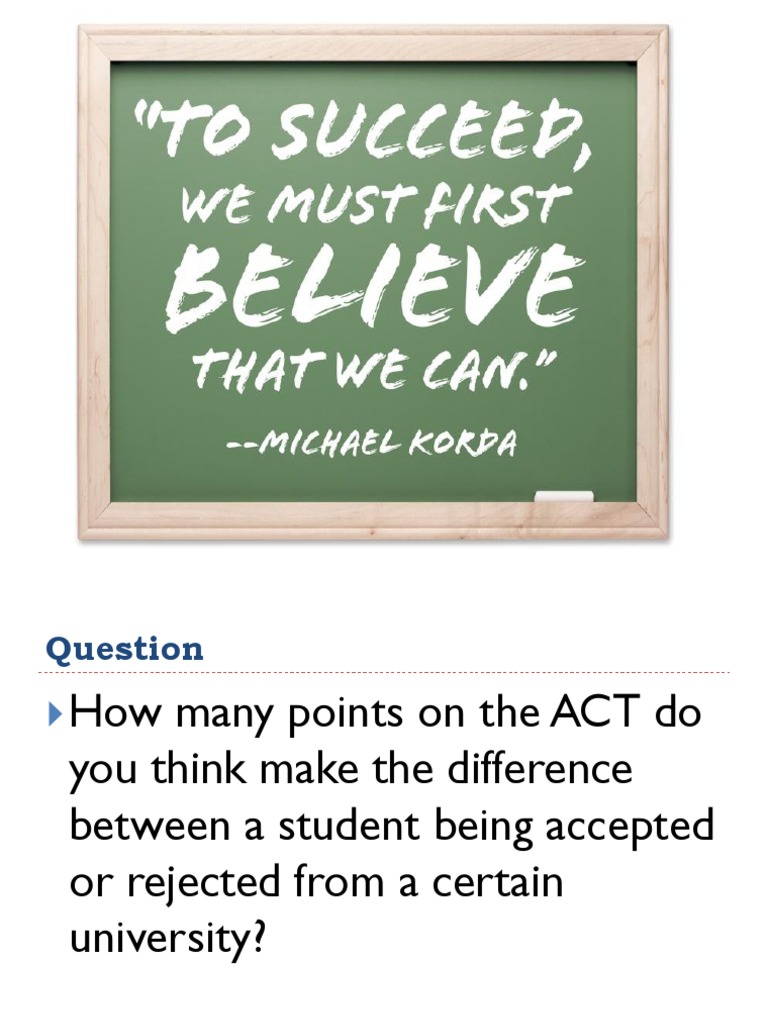 ACT Training Workshop 7-16 | PDF | Act (Test) | Sat