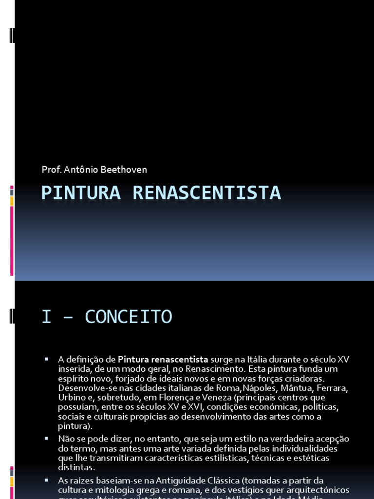 Pintura Renascentista | PDF | Renascimento | Pinturas