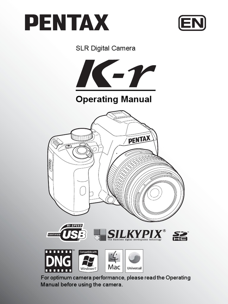 Operating Manual: SLR Digital Camera | PDF | Digital Camera | Autofocus