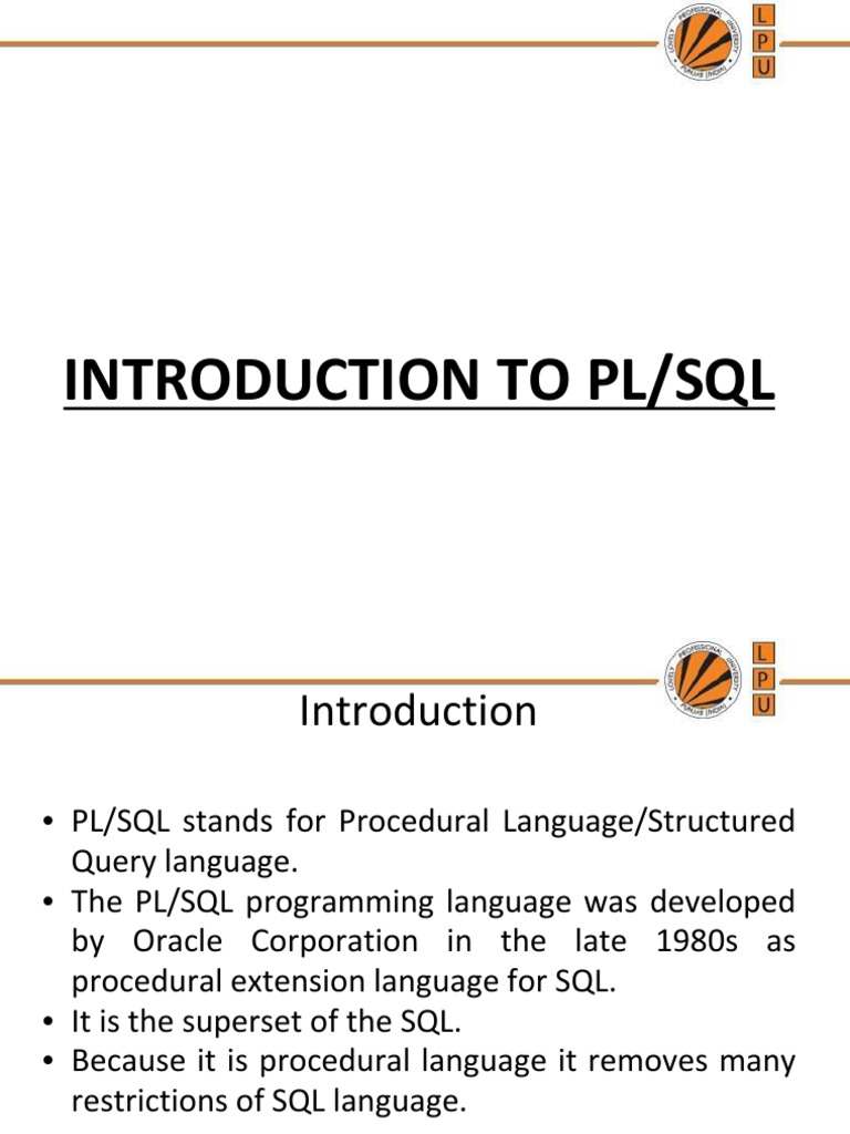PL/SQL | PDF | Pl/Sql | Sql