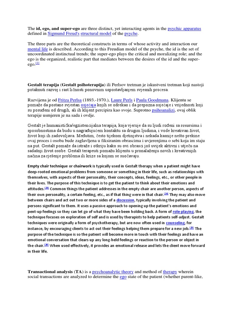 Psychic Apparatus Sigmund Freud's Structural Model Psyche | PDF | Id ...