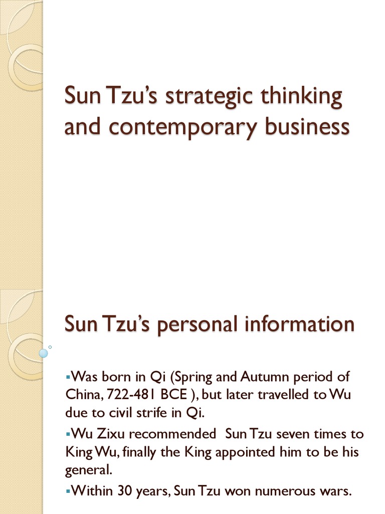 13.sun Tzu's Strategic Thinking and Contemporary Chinese Business | PDF ...