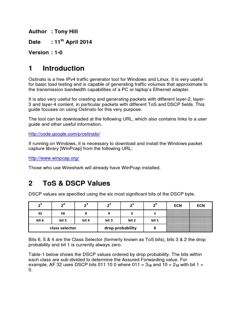 Configuring Quality of Service Packet Marking Using Ostinato Traffic ...