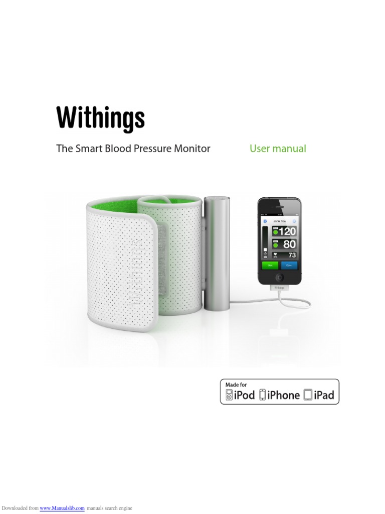 The Smart Blood Pressure Monitor: User Manual | PDF | Blood Pressure ...
