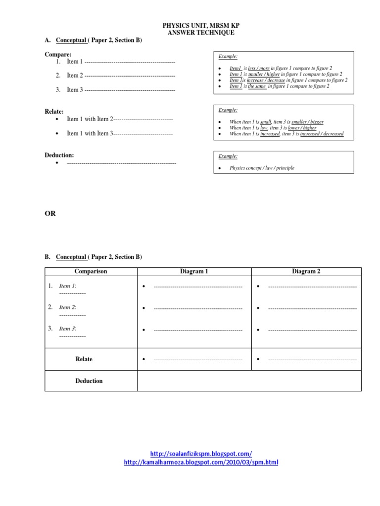 Answering Technique-Physics SPM | PDF | Variable (Mathematics) | Experiment