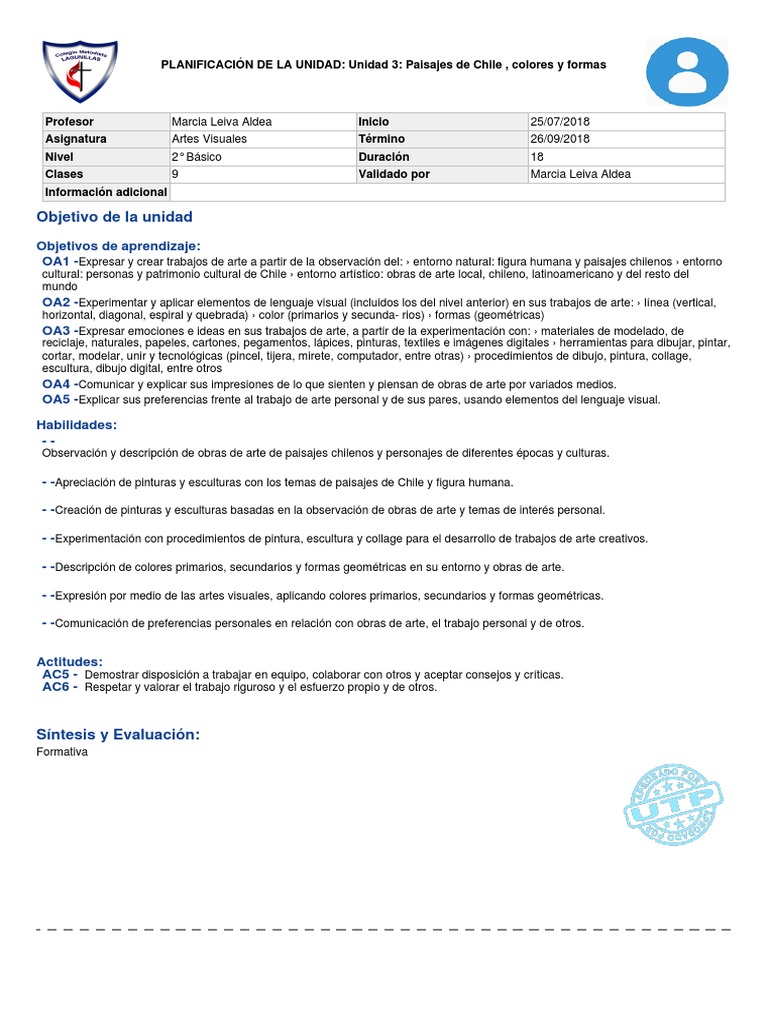 Unidad 3 Artes Visuales | PDF | Pinturas | Dibujo