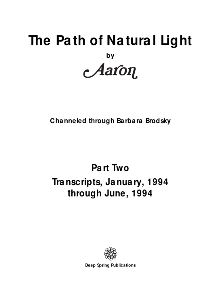 Barbara Brodsky The Path of Natural Light 2 | PDF | Breathing | Mind