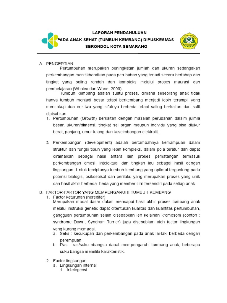 LP Tumbang Anak | PDF