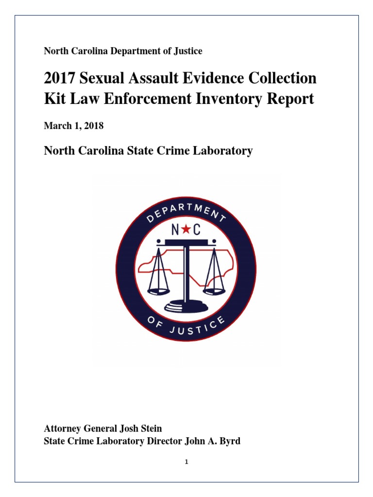 2017 Sexual Assault Evidence Collection Kit Inventory Report Pdf