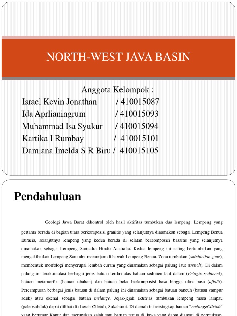 GEOLOGICAL SETTINGS OF THE NORTH-WEST JAVA BASIN | PDF