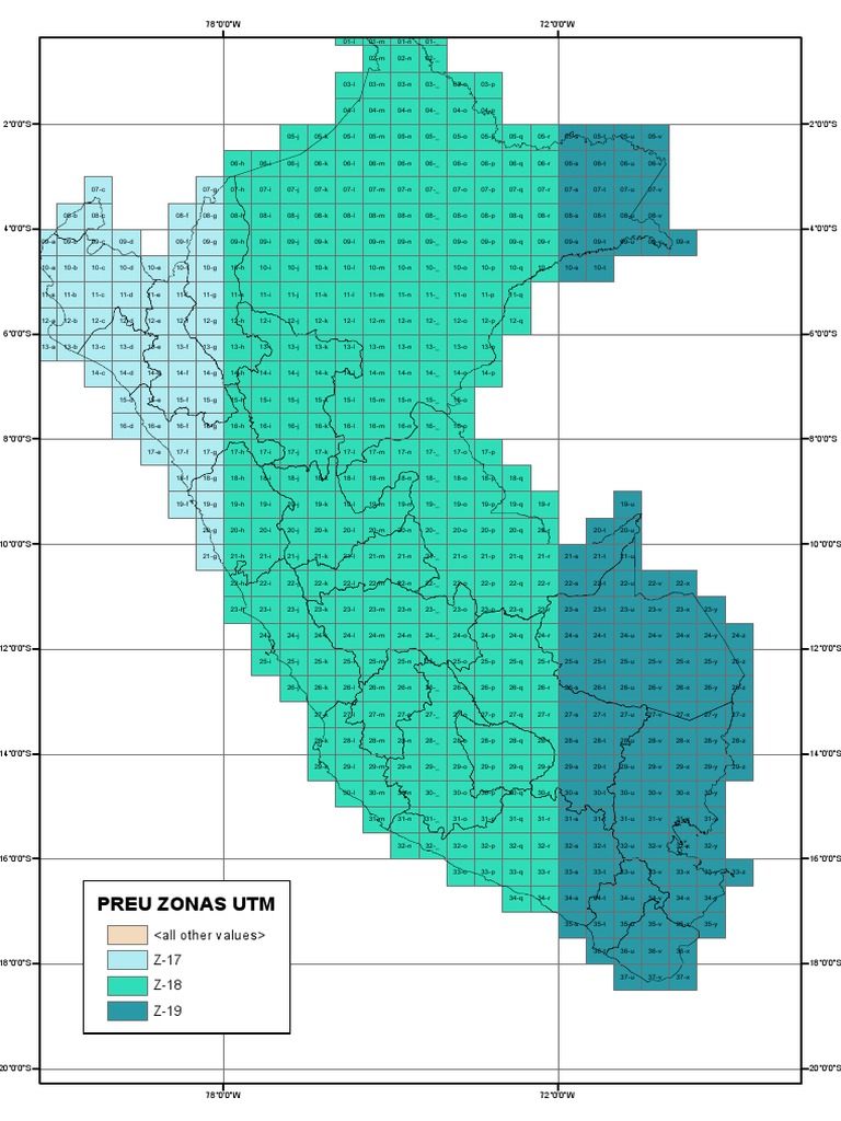 Mapa 01 Peru Zonas Utm | PDF