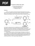 Synthesis of Aspirin (Lab Report) | PDF | Aspirin | Crystallization