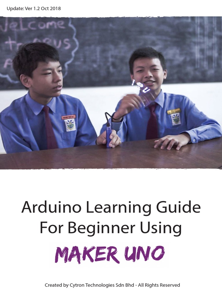 Arduino Learning Guide For Beginner Using Maker UNO | PDF | Electronic Circuits | Arduino