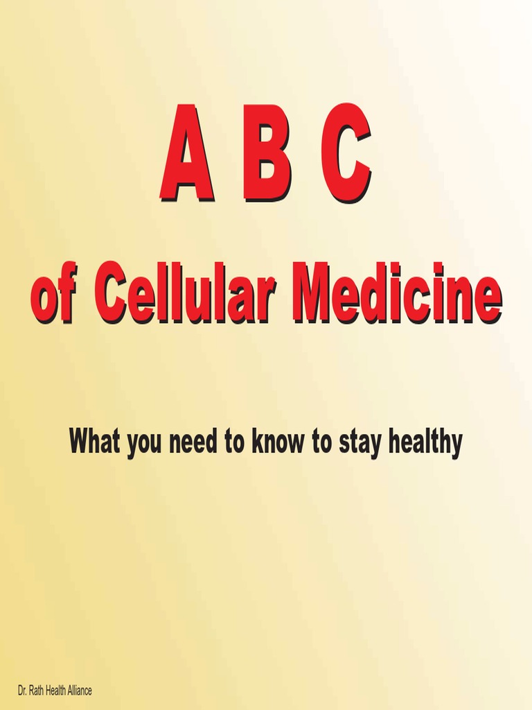 Abc Cellular Medicine PDF | PDF | Cancer | Nutrients