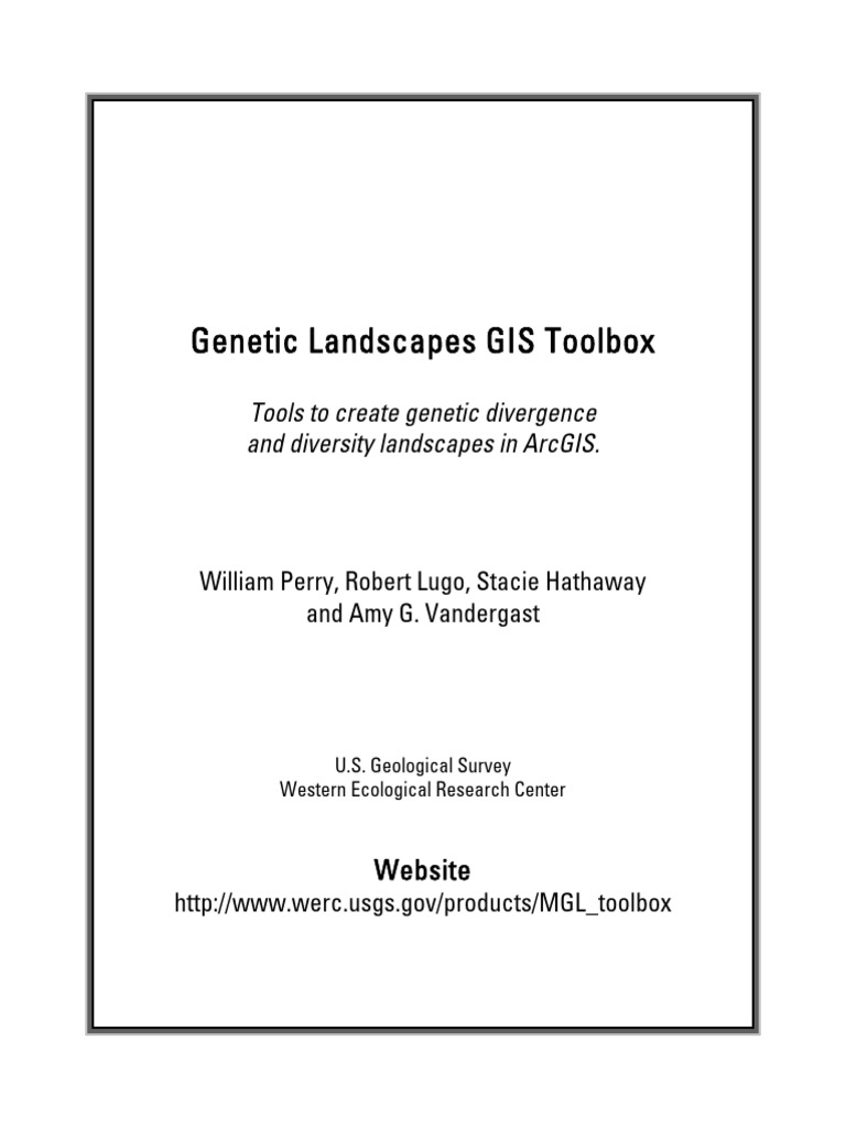 Genetic Landscapes GIS | PDF | Arc Gis | Geographic Information System