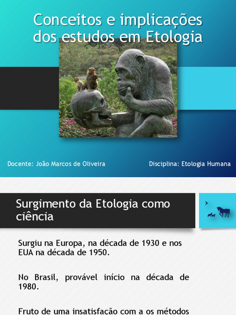 Aula 1 - Etologia Humana | PDF | Etologia | Comportamento