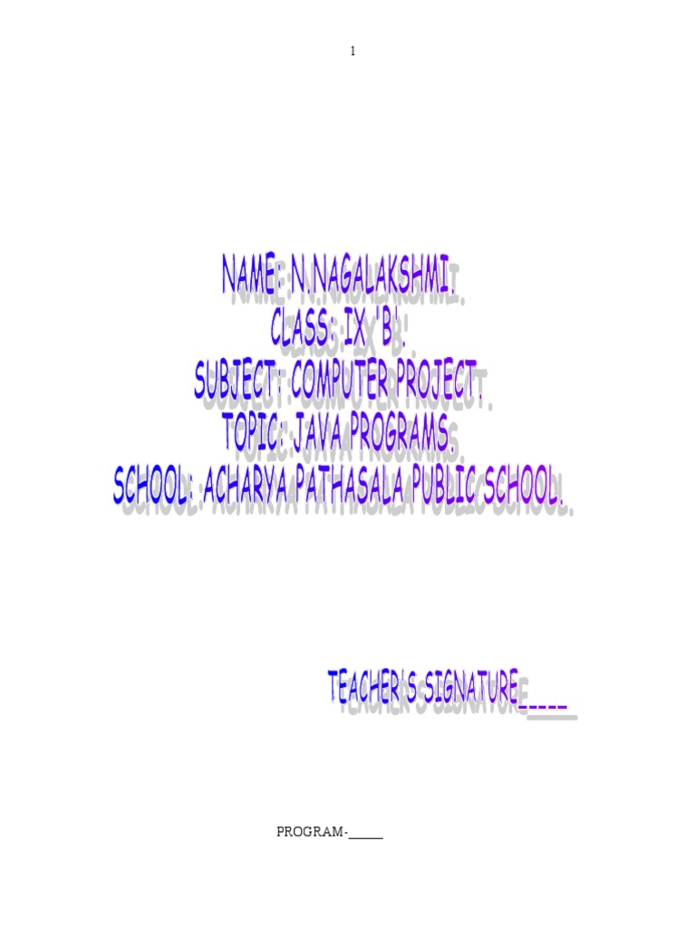 Comp Project | PDF | Constructor (Object Oriented Programming ...