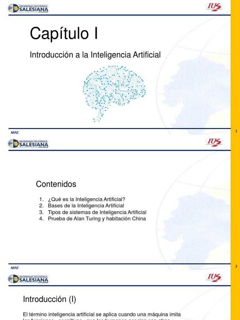 Introducción a la Inteligencia Artificial | PDF | Inteligencia ...