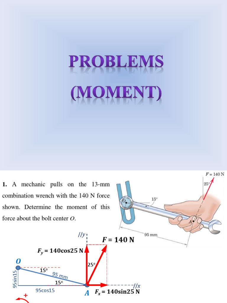 Engineering Mechanics Problems | PDF | Force | Torque