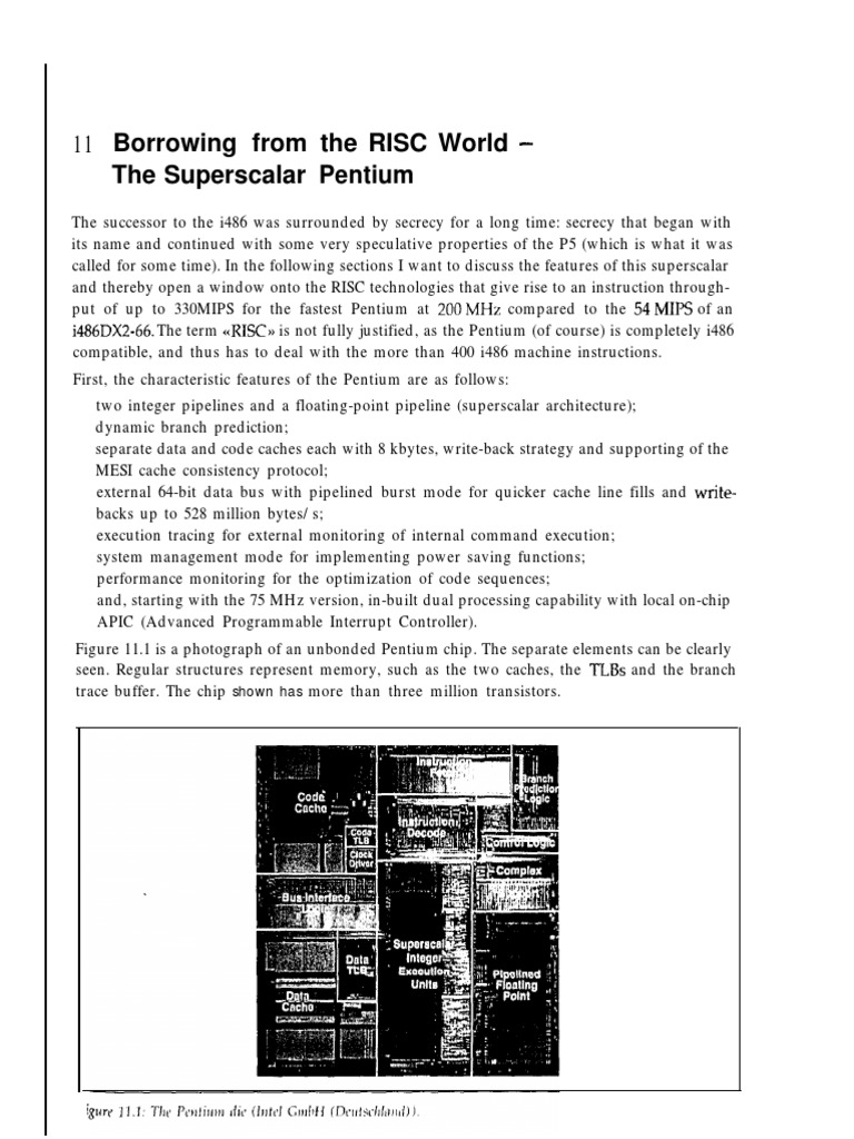The Superscalar Pentium I586 | PDF | Cpu Cache | Cache (Computing)