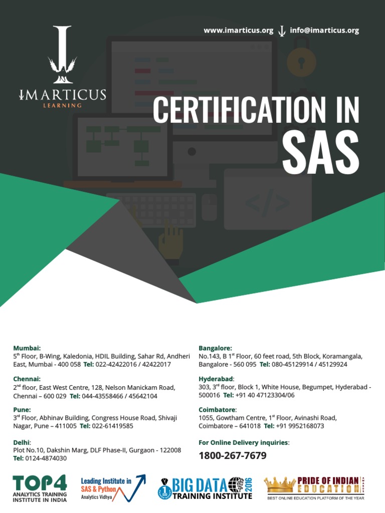SAS Program Brochure | PDF | Sas (Software) | Analytics
