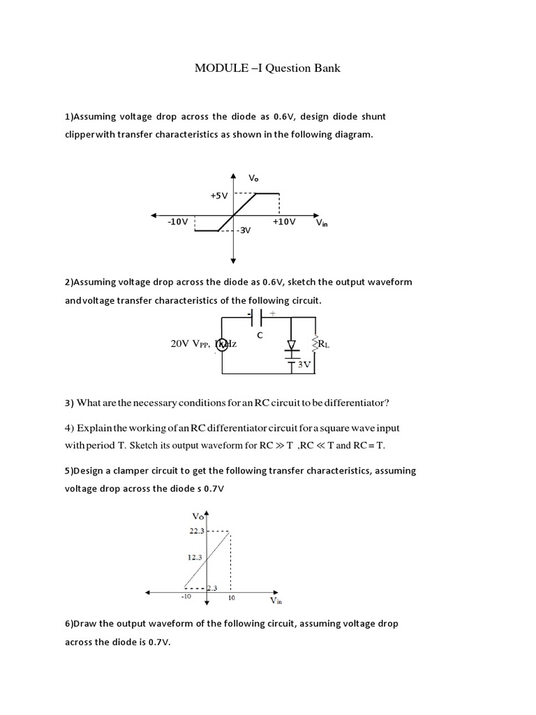MODULE 1 Question Bank | PDF