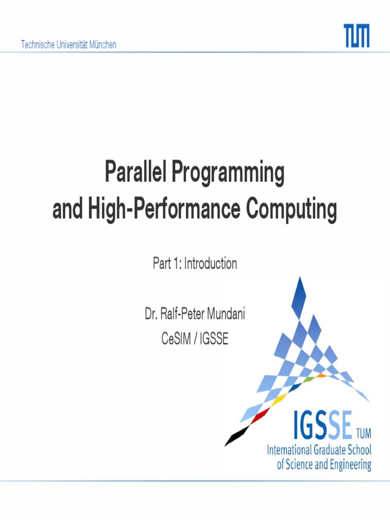 Parallel Programming and High-Performance Computing: Part 1 ...