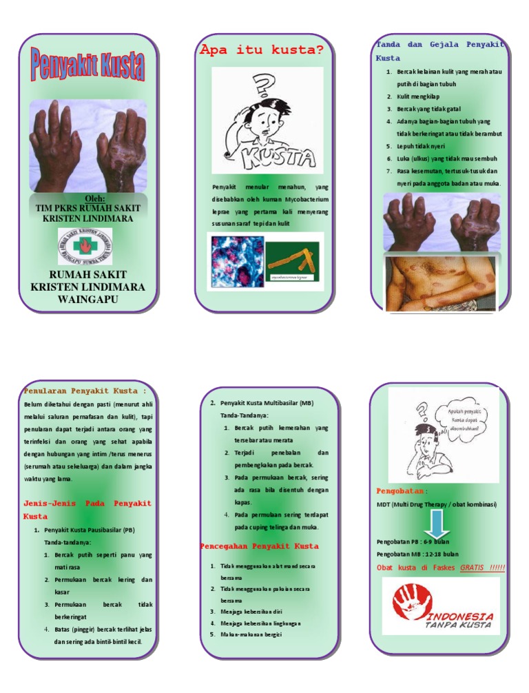 Leaflet Penyakit Kusta | PDF