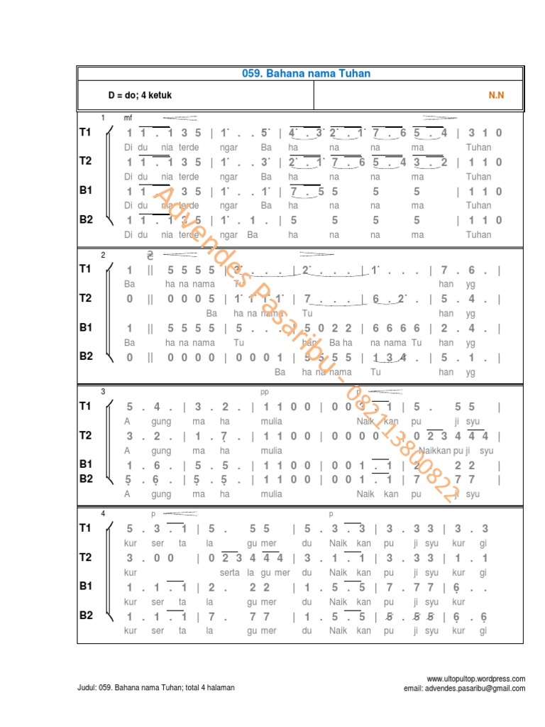 Bahana Nama Tuhan | PDF
