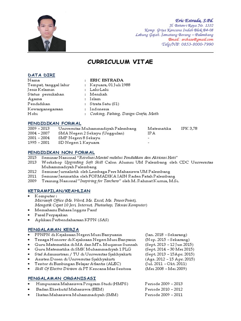 Contoh CV | PDF