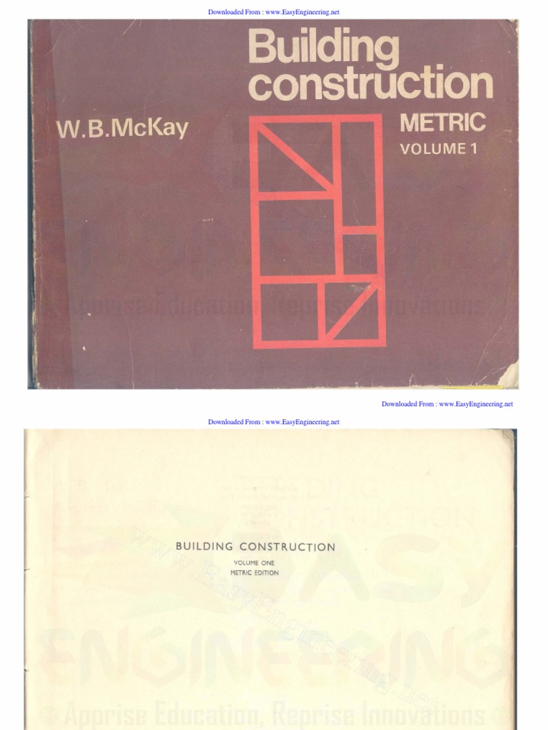 Building Construction Metric Volume 1 by W.B | PDF | Mortar (Masonry ...