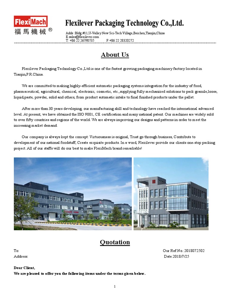 Packing Machine | PDF | Packaging And Labeling | Manufactured Goods