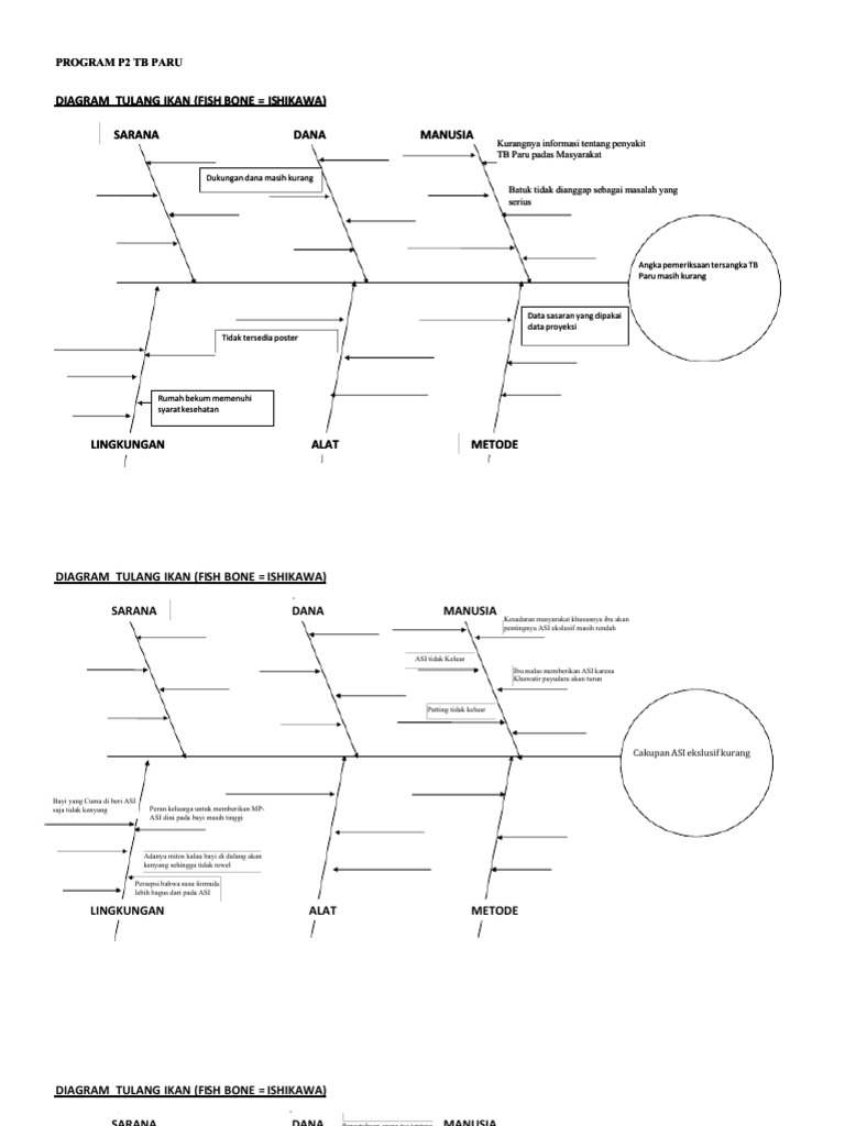 Analisis Fishbone Program P2 TB Paru | PDF
