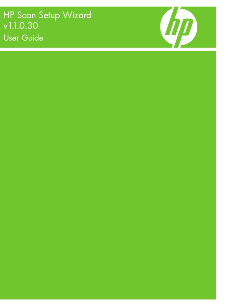HP Scan Setup Wizard v1.1.0.30: User Guide | PDF | Image Scanner | Ip ...